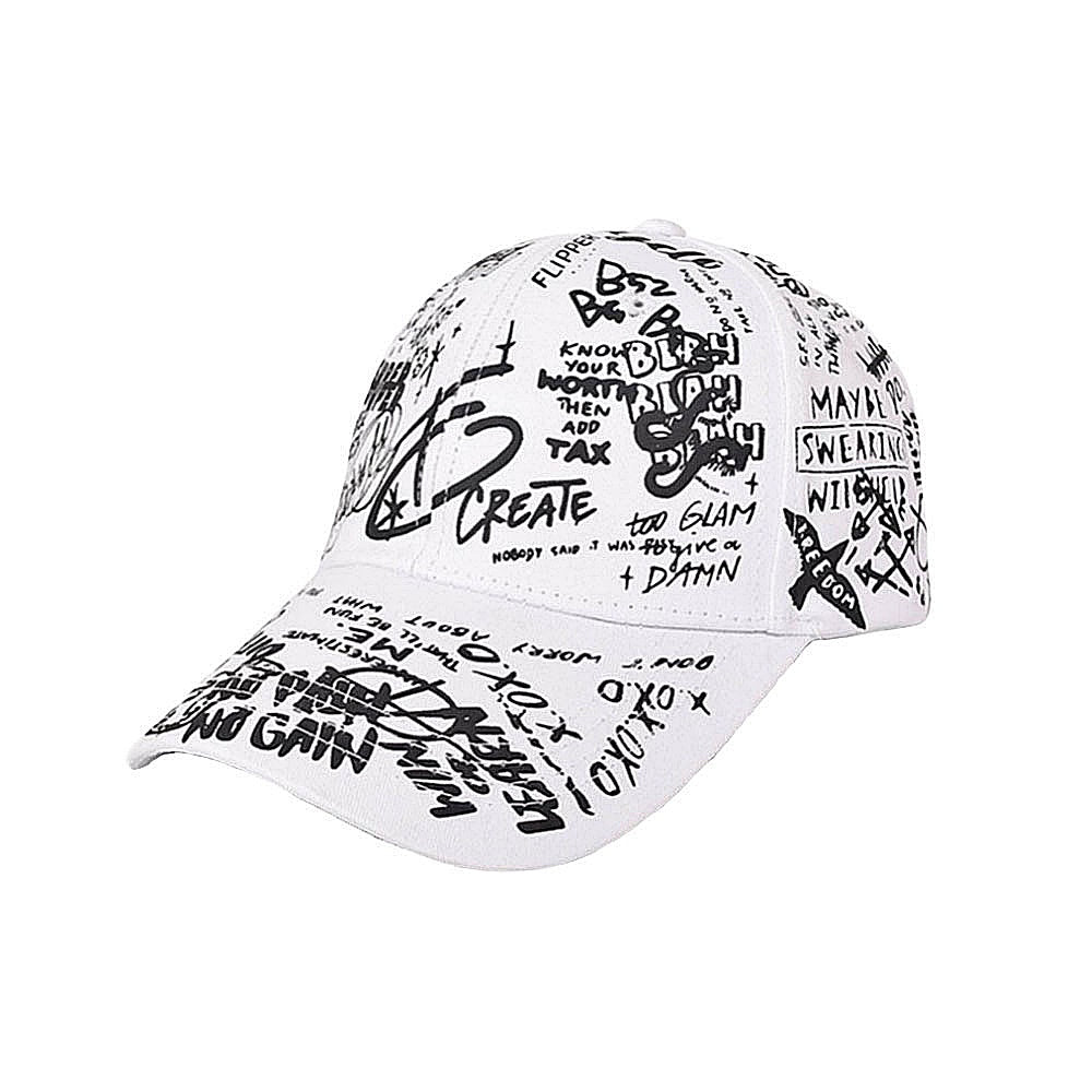 Cotton Adjustable Baseball Cap Graffiti Art Tattoo Graphic Hat – WITHMOONS