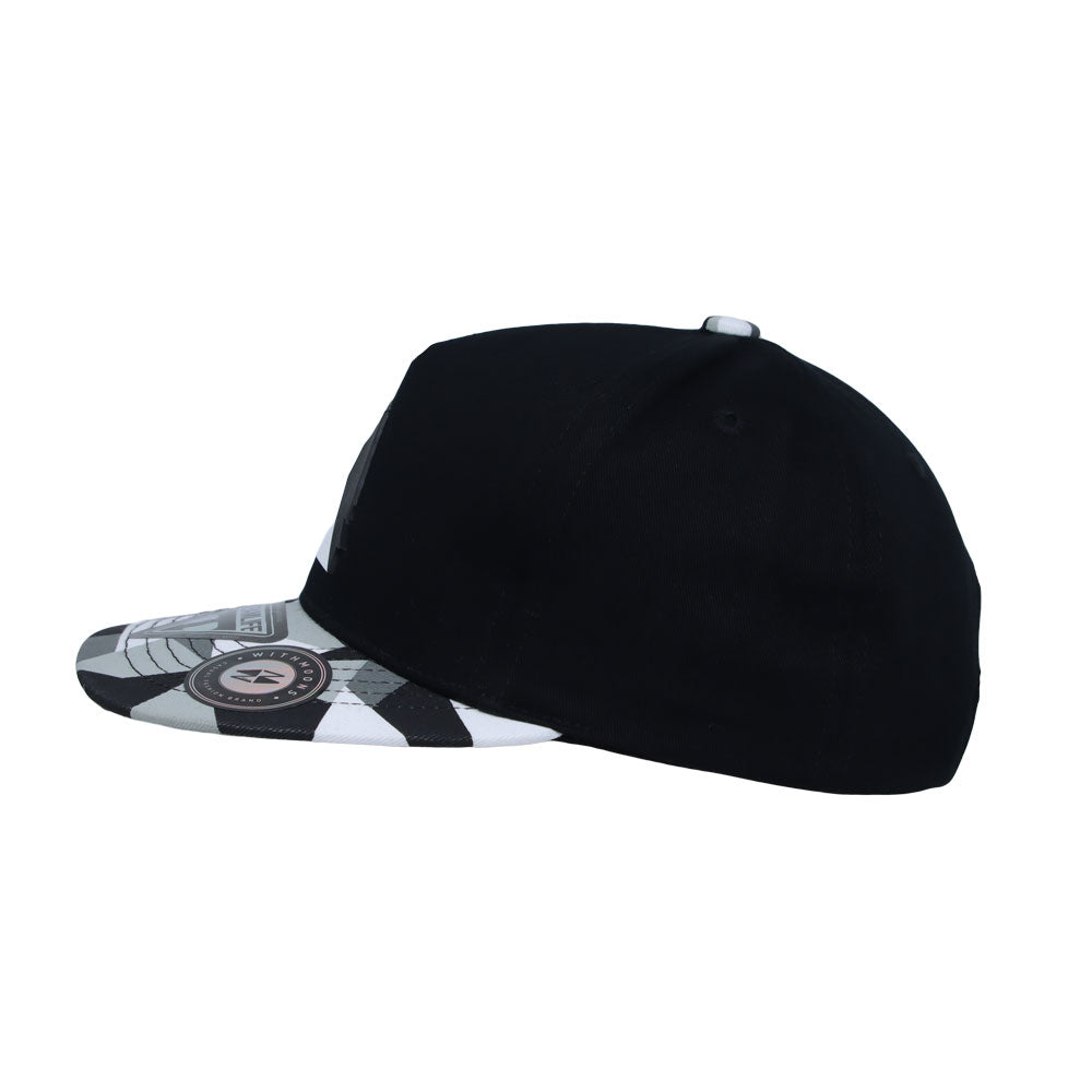 Snapback Hat Loopy Sheep Paper Fold Patch Geometry Pattern Flat Brim ...