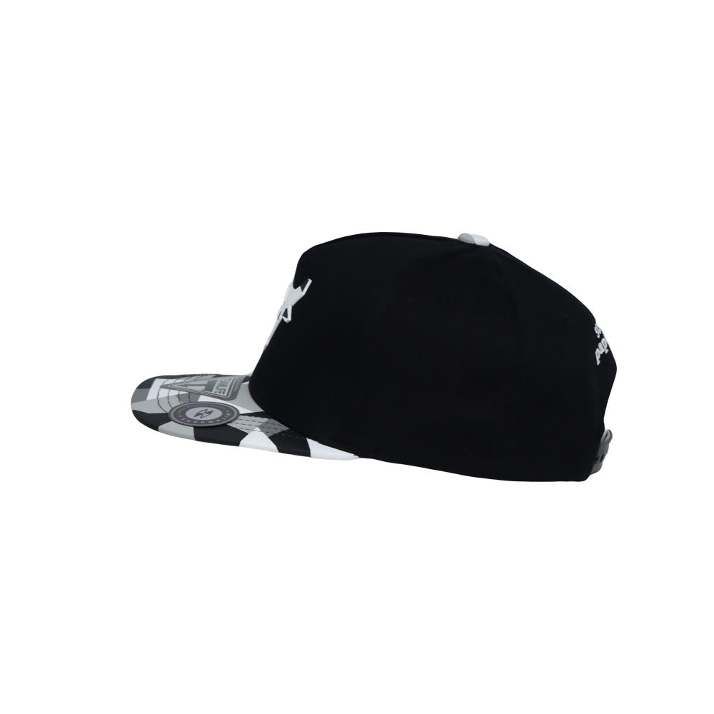 Ox Paper Fold Patch Geometry Pattern Cotton Snapback Hat Flat Brim ...